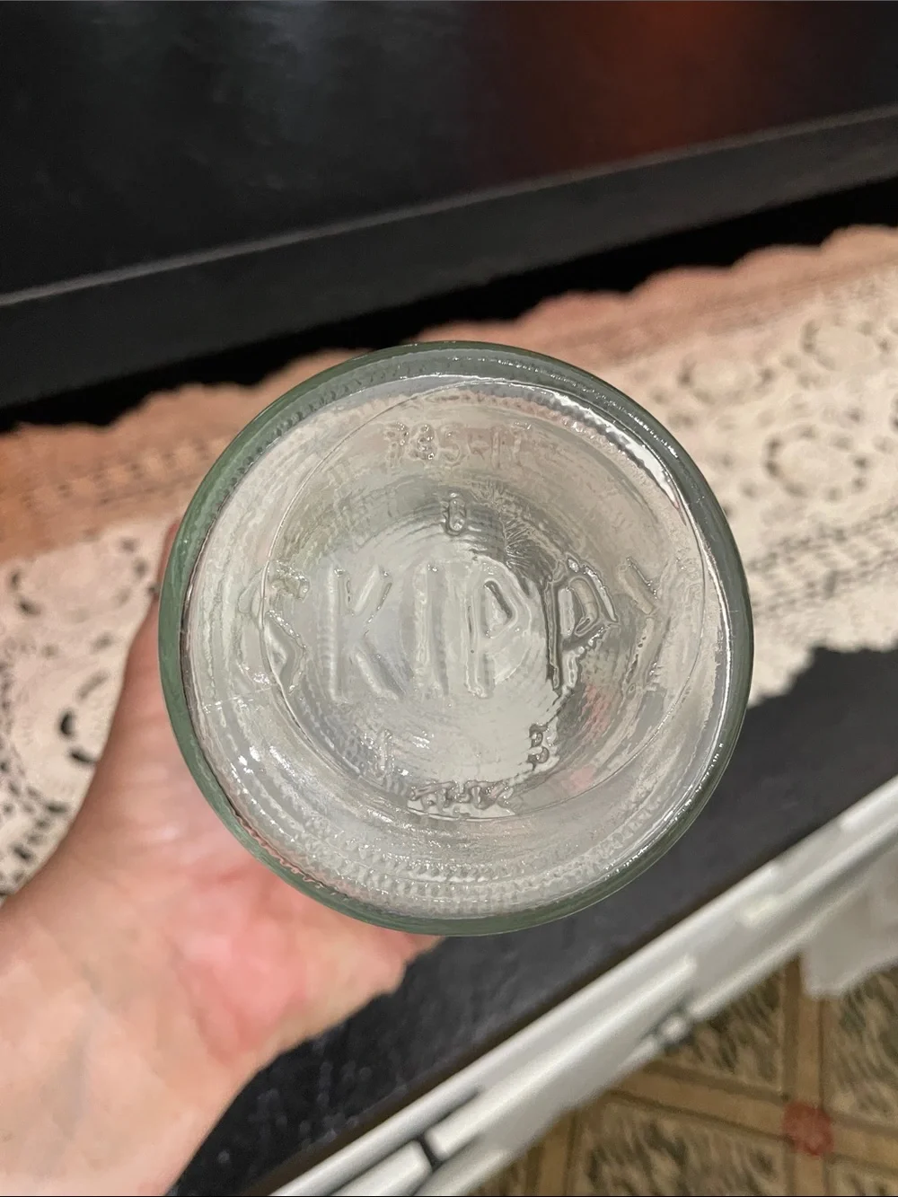 Skippy | Accents | Vintage Skippy Creamy Peanut Butter Glass Jar With ...